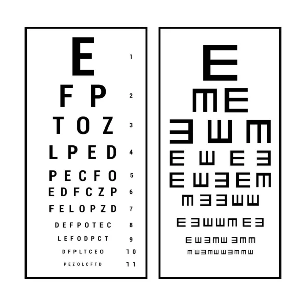 Eye Test Chart Vector. Rings Chart. Vision Exam. Optometrist Check ...
