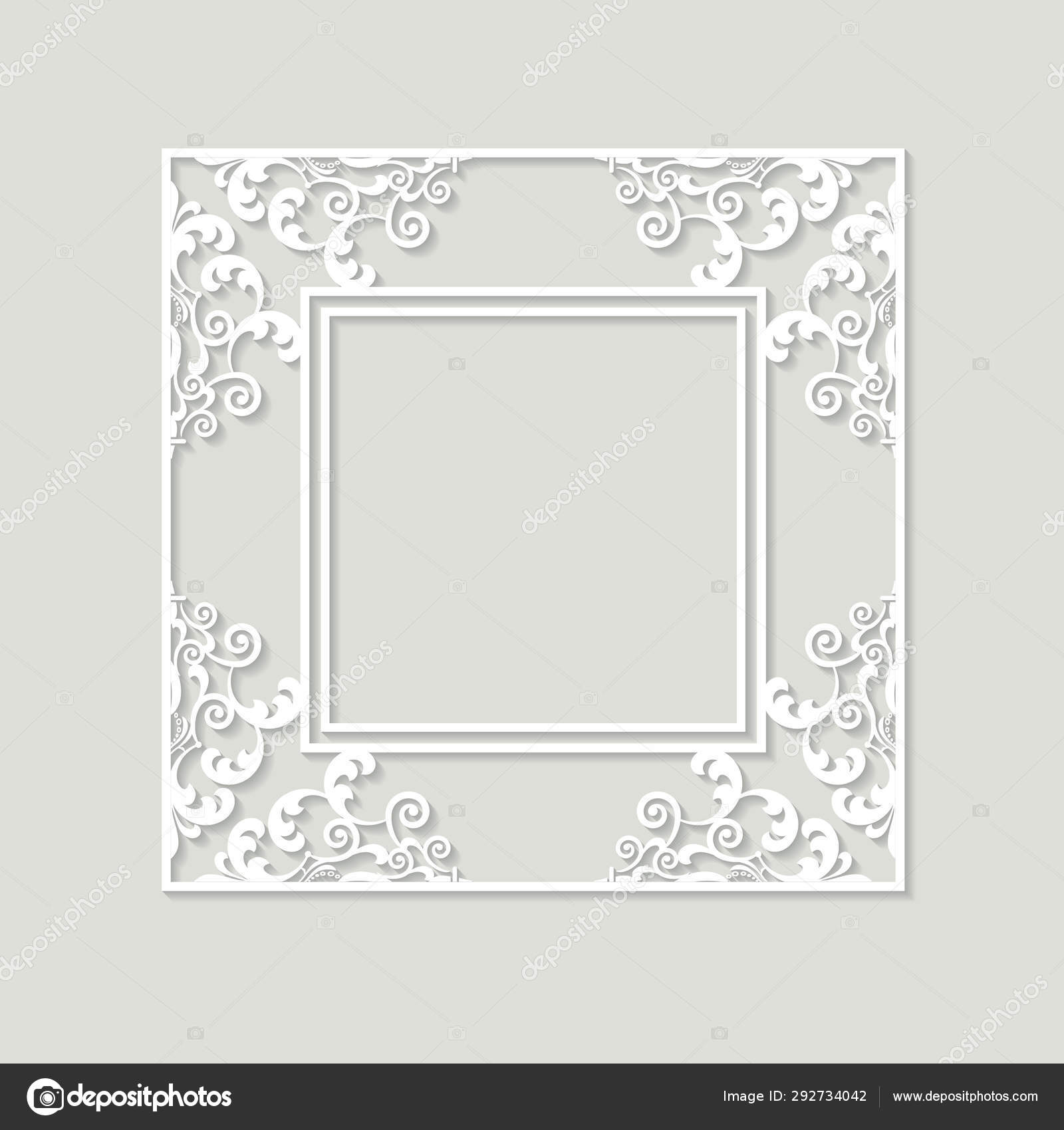Square Filigree Frame Ashe Design | Filagree Frames Boutique Overlay