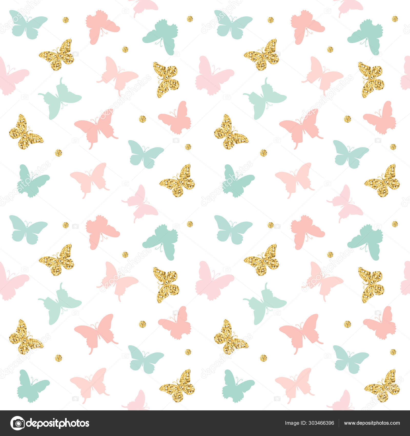 Cute Girly Patterns Blue