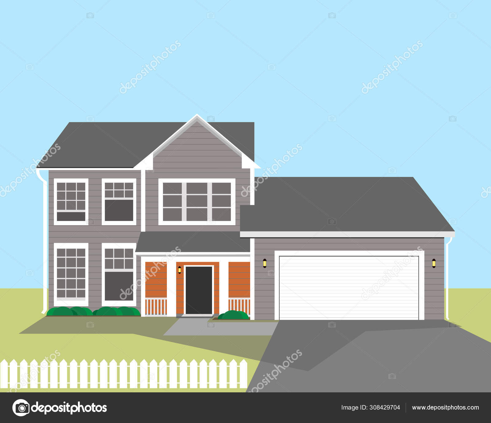 House Garage Clipart