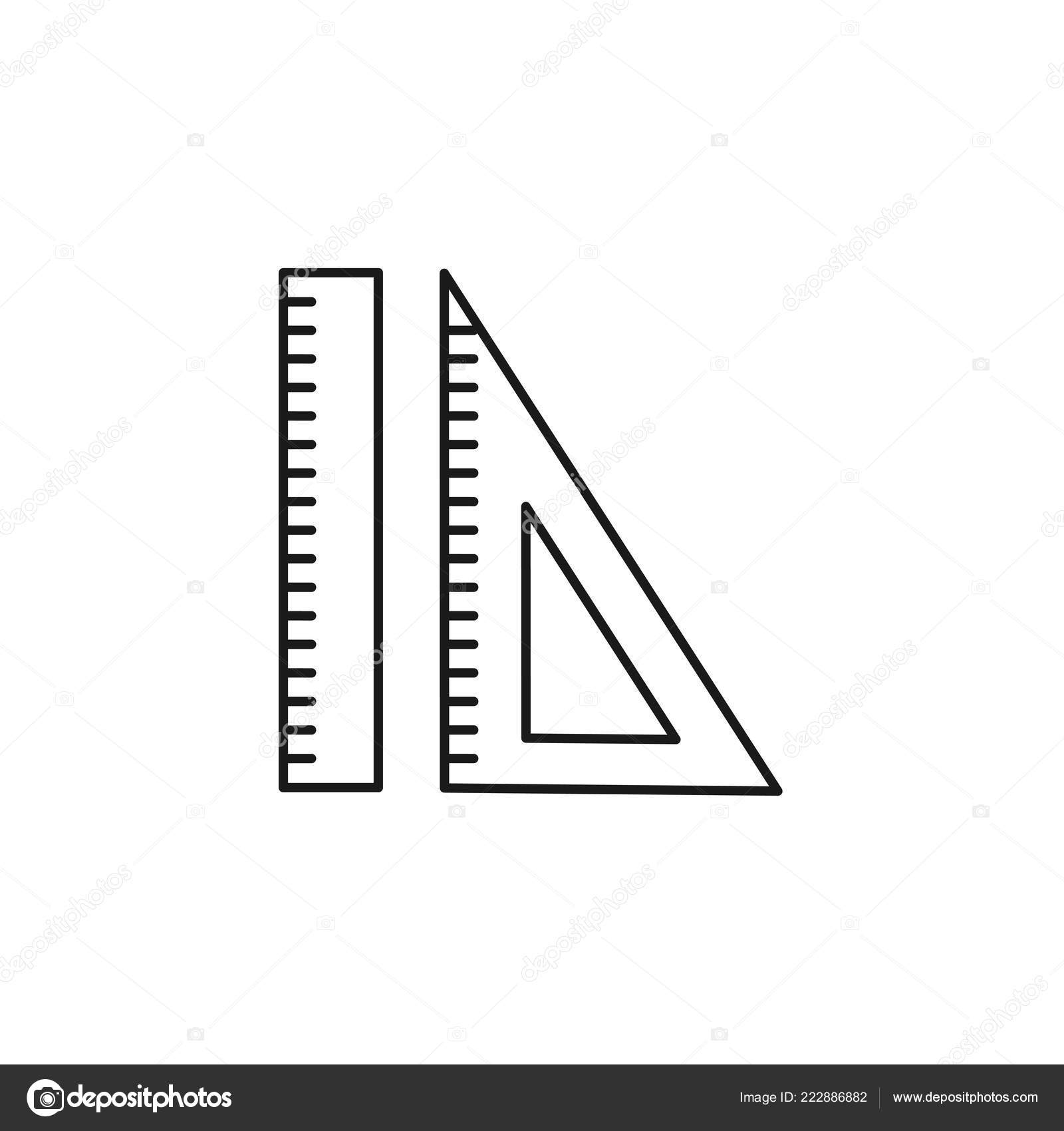 Vector: ruler black and white | Black White Vector Illustration ...