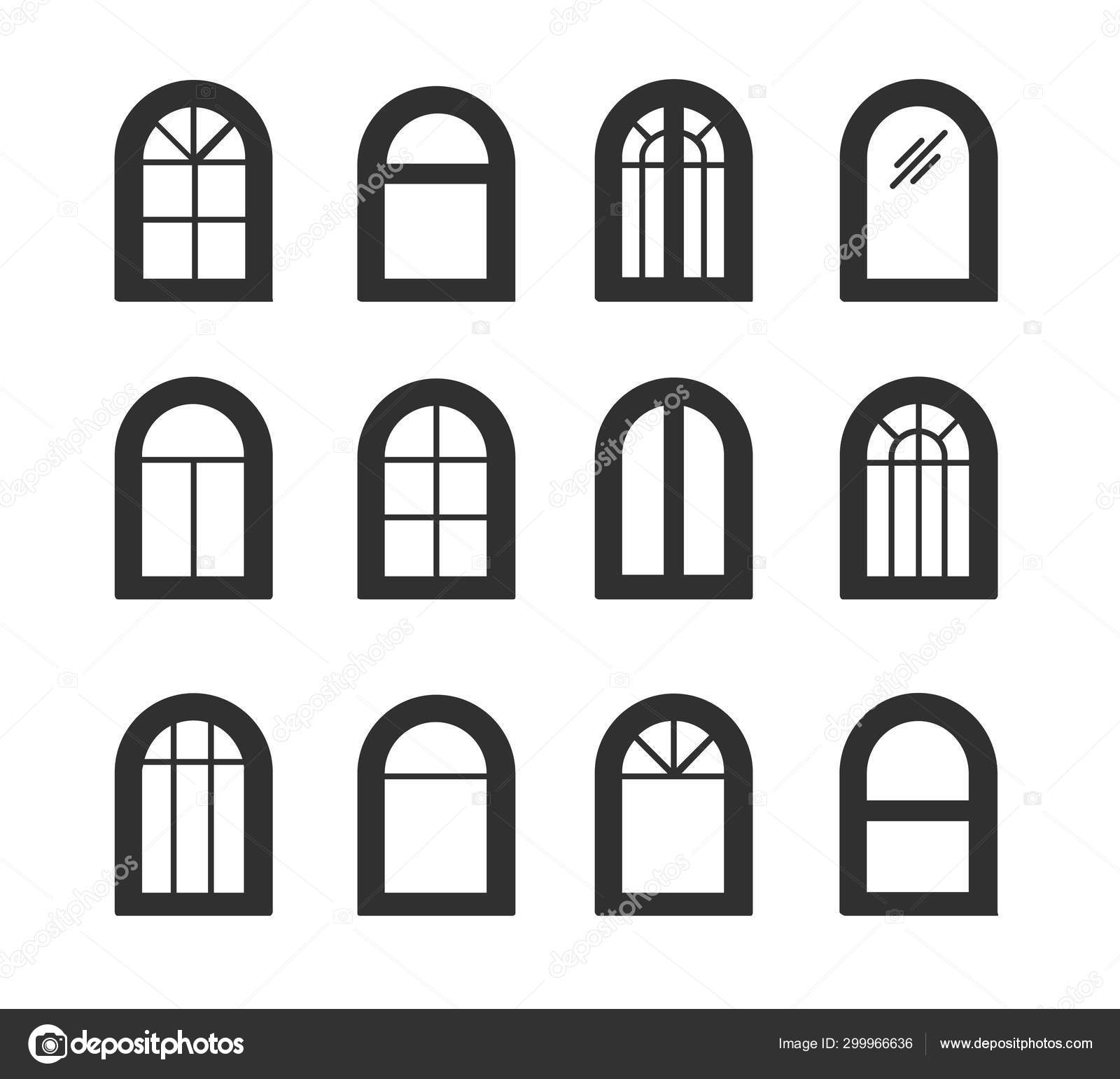 Arched Window Frame White