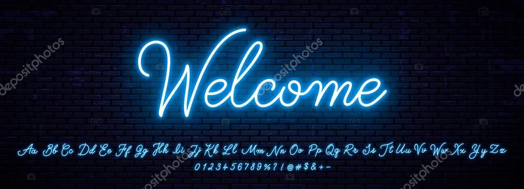 Neon handwritten Vector Art Stock Images | Depositphotos