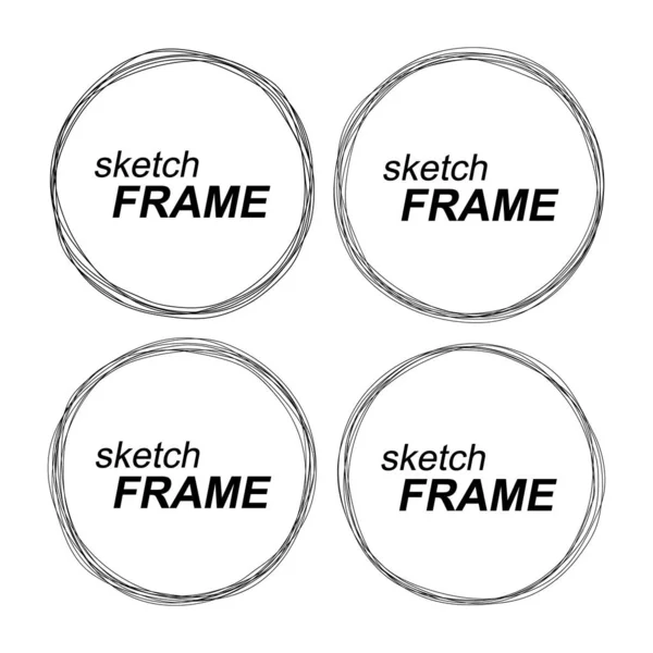 Szkic ramki imágenes de stock de arte vectorial | Depositphotos
