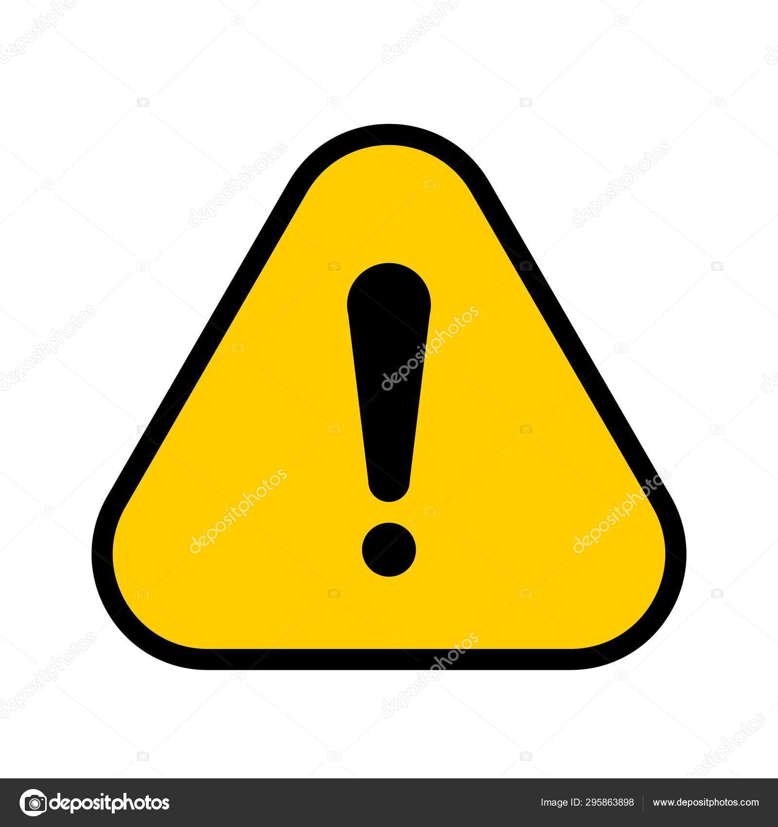 Vector yellow hazard warning symbol. Stock Vector Image by ©Ovnex ...