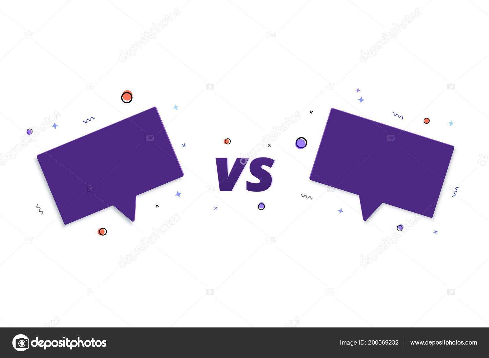 Card Speech Bubbles Screen Template Vector Illustration Stock Vector ...