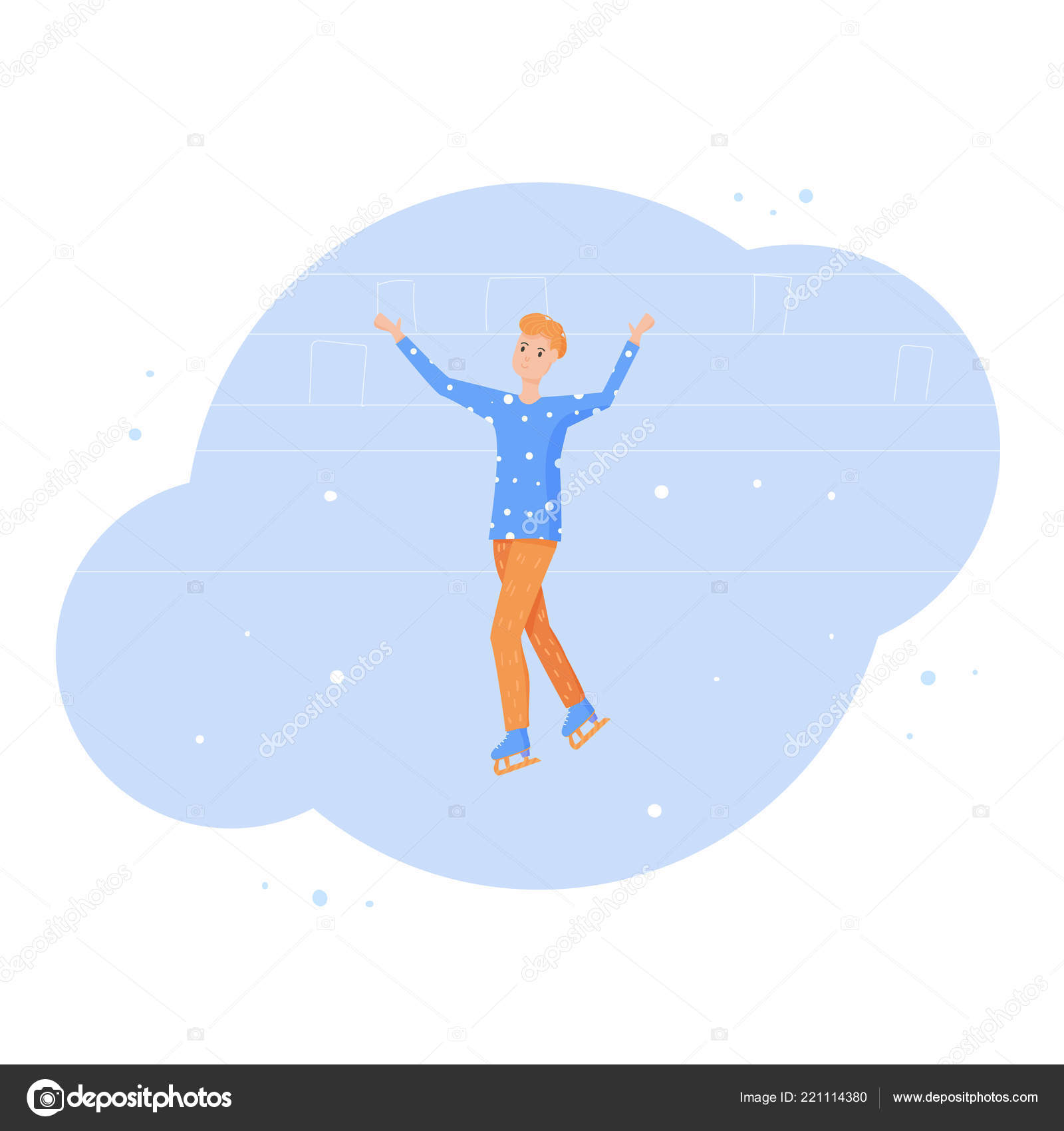 Figure skating concept. Vector illustration. Stock Vector by ©Syuzannam ...