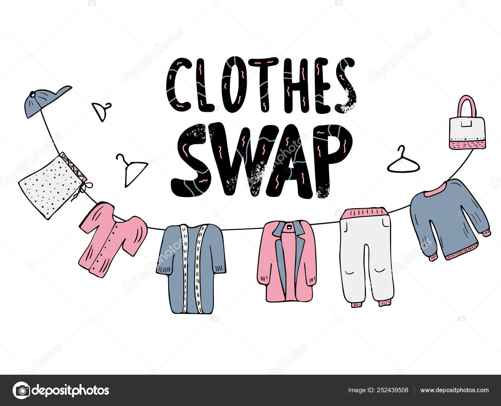 Swap hanwritten lettering. Vector concept design. Stock Vector Image by ...