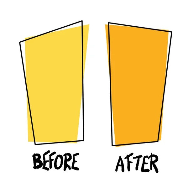 Before and after template. Vector screen elements. Stock Vector Image by ©Syuzannam #278430910