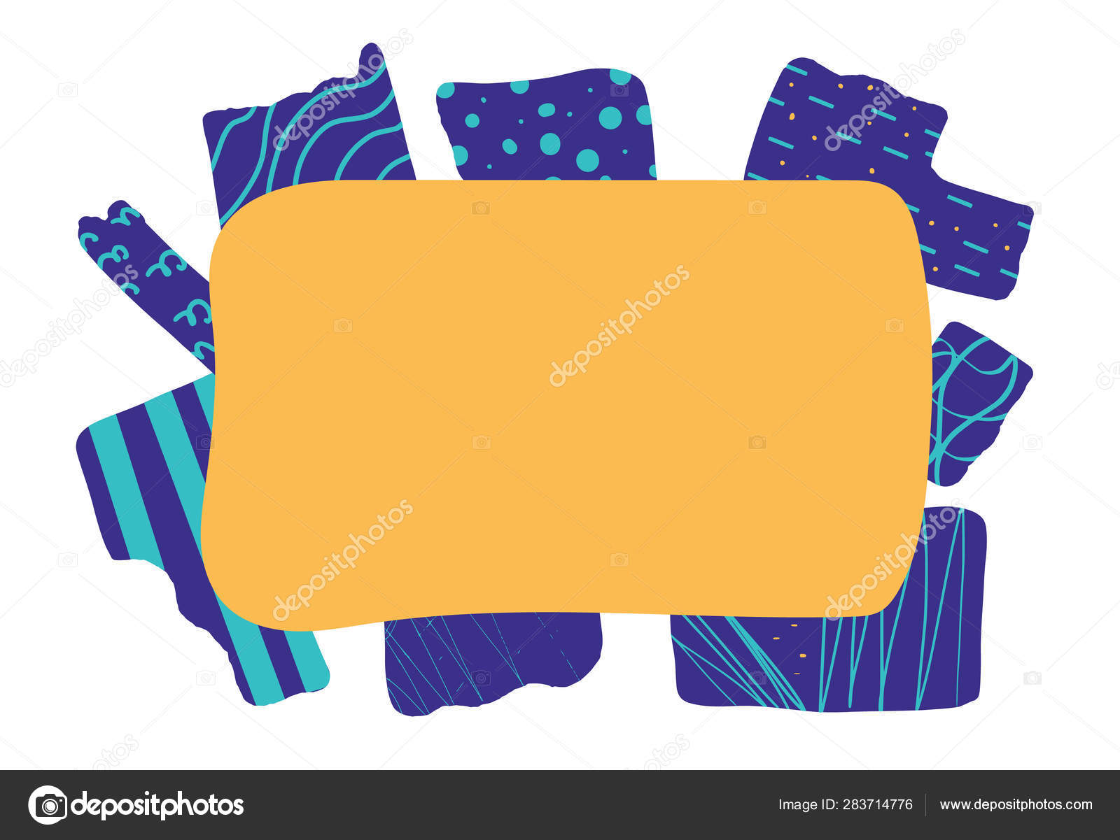 Set of random design elements. Vector collection. Stock Vector Image by ...