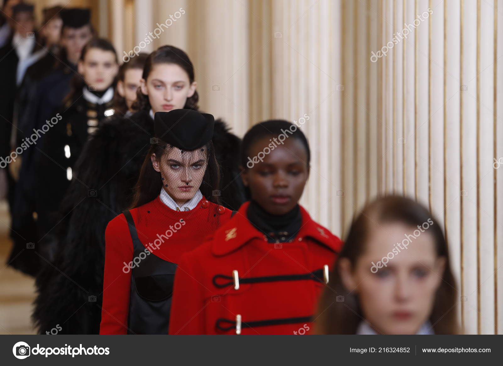 Paris France March Models Walk Runway Finale Nina Ricci Show – Stock ...