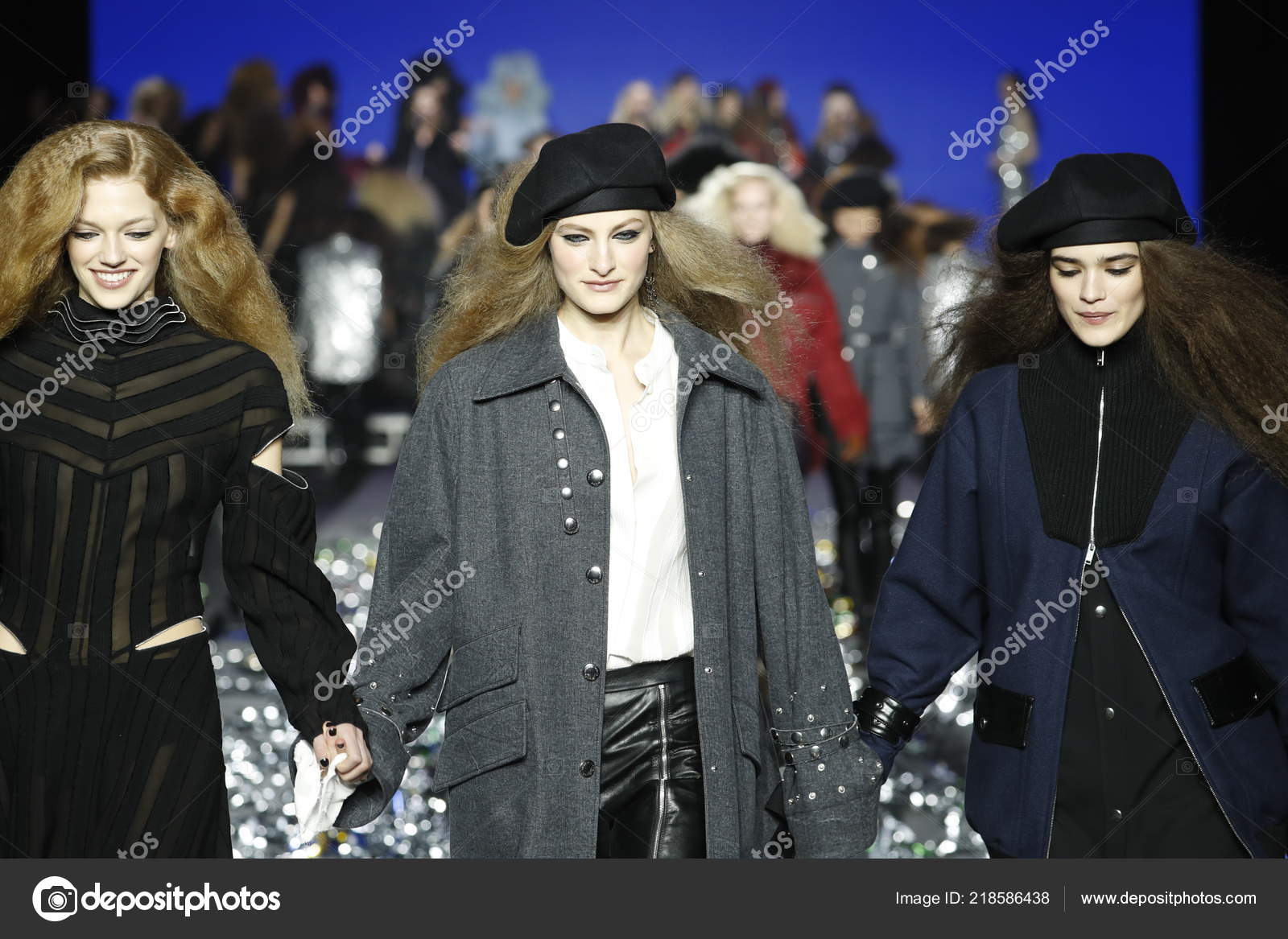 Paris France March Models Walk Runway Finale Sonia Rykiel Show – Stock ...