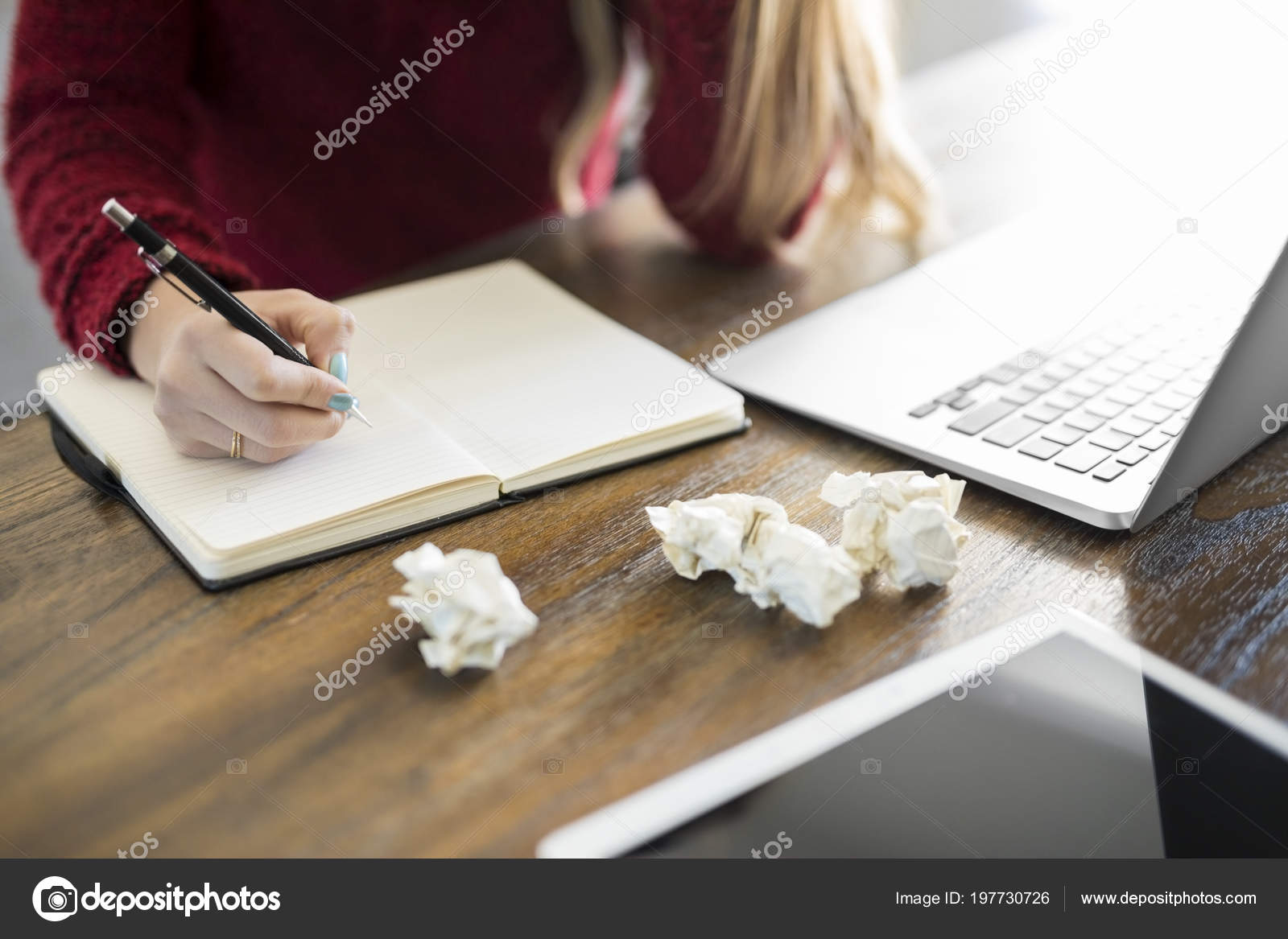 Girl Writer Writing