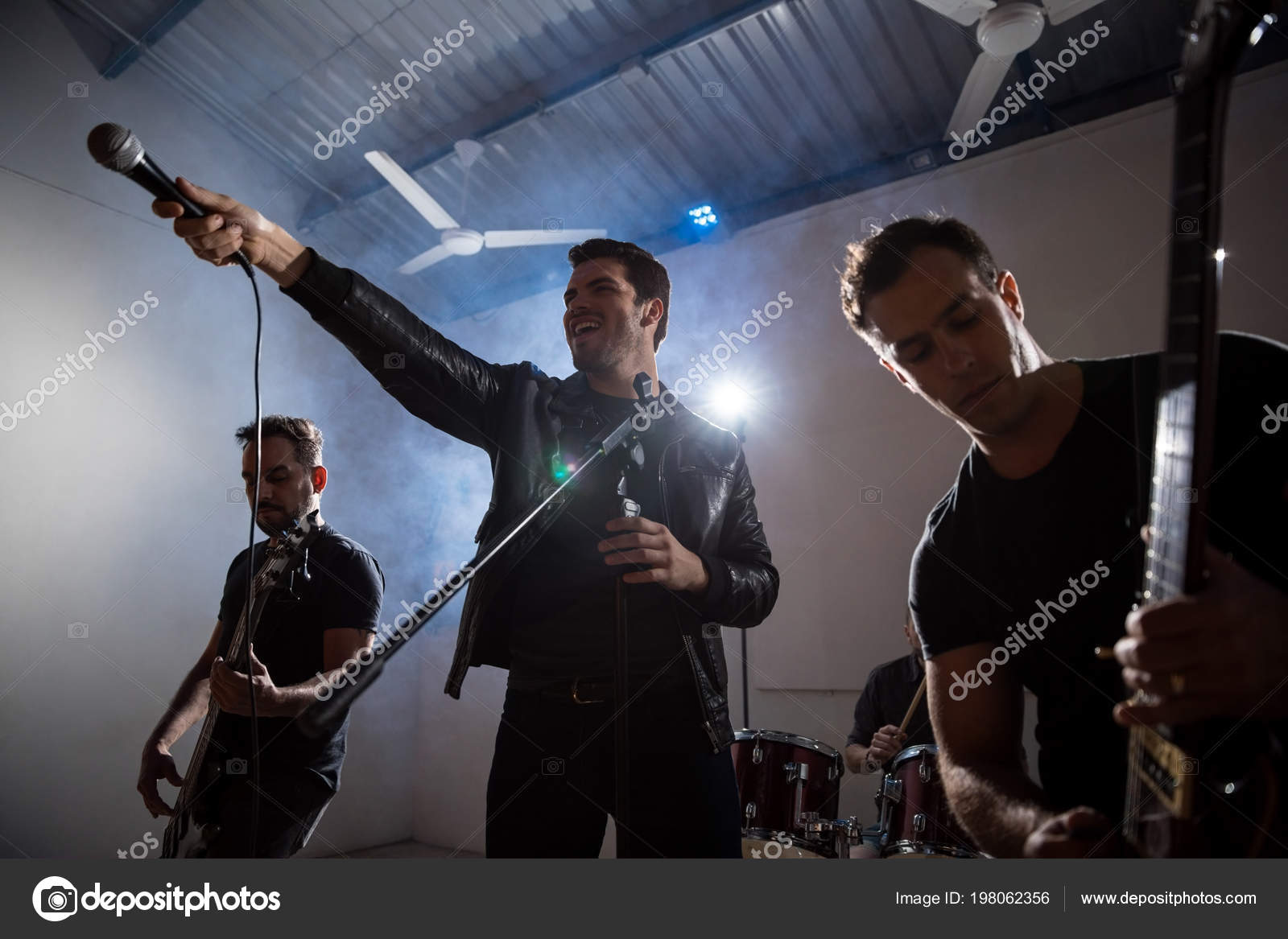 Microphone On Stage Crowd