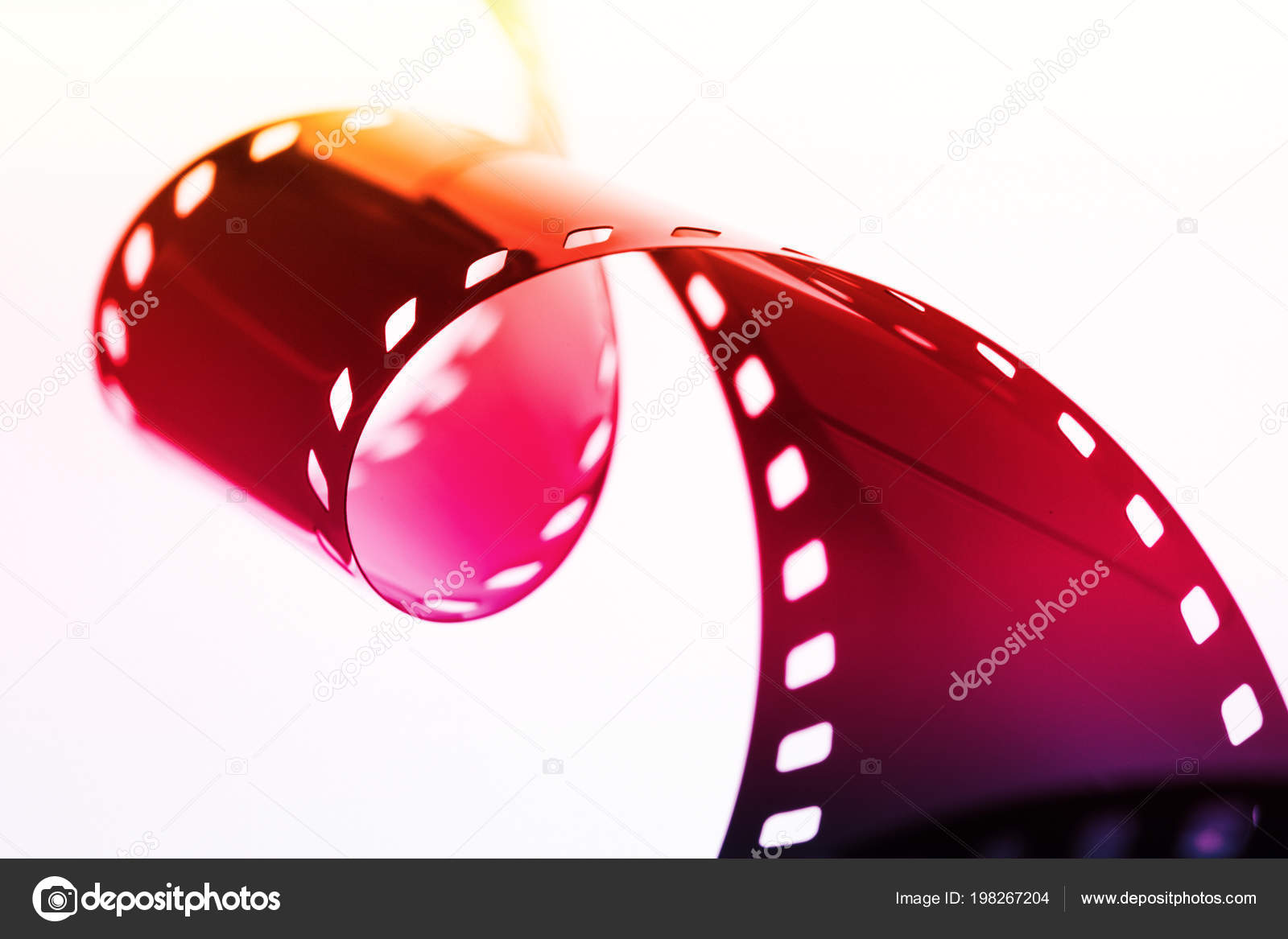 Red Film Strip Background