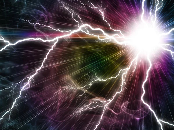 electric flash of lightning on bright background - Stock Image - Everypixel