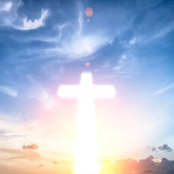 Glowing Cross Beautiful Sky Background Stock Photo by ©merrydolla 223749084