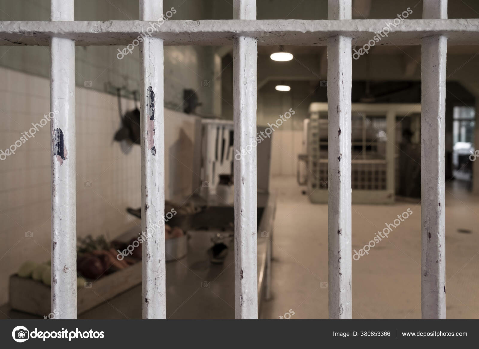Prison Bars Prison Kitchen Blurry Background — Stock Photo © TaraPatta ...