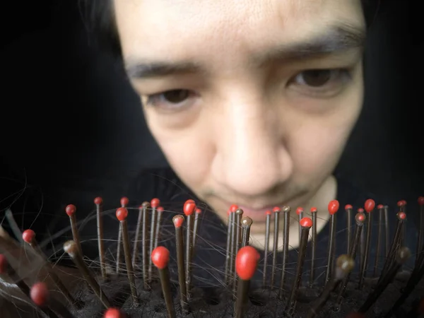 Dark Scary Looking Habd Visible Blood Vessel Dark Background — Stock ...