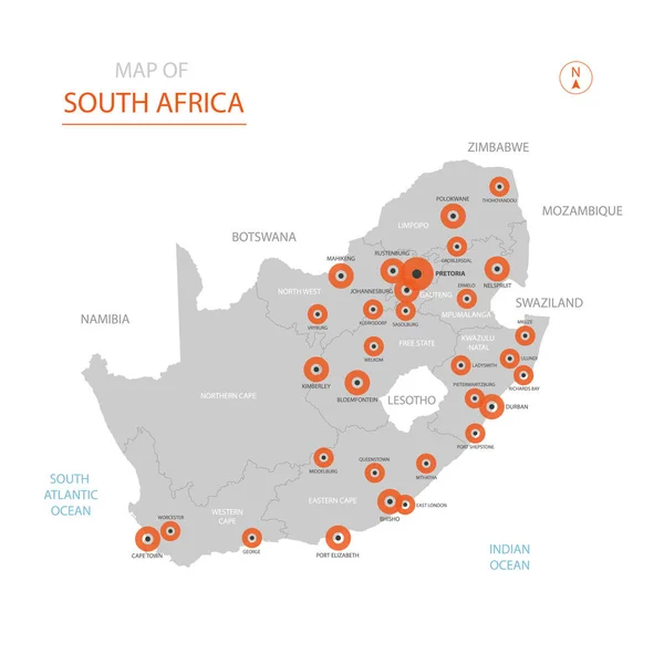 Rsa mapa Vector Art Stock Images | Depositphotos