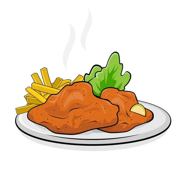 37 Schnitzel drawing Vector Images, Schnitzel drawing Illustrations ...