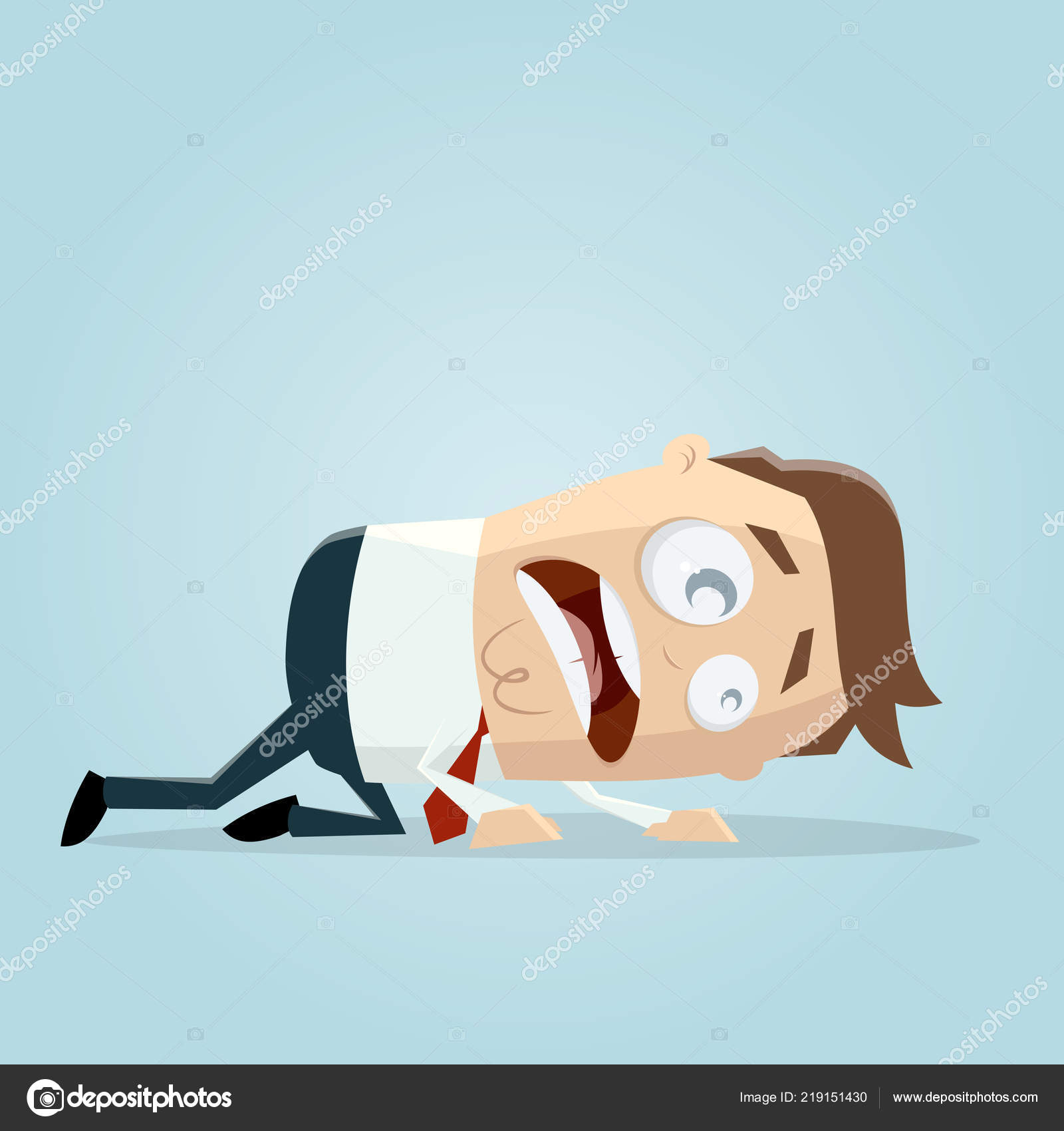 Crawling Person Silhouette