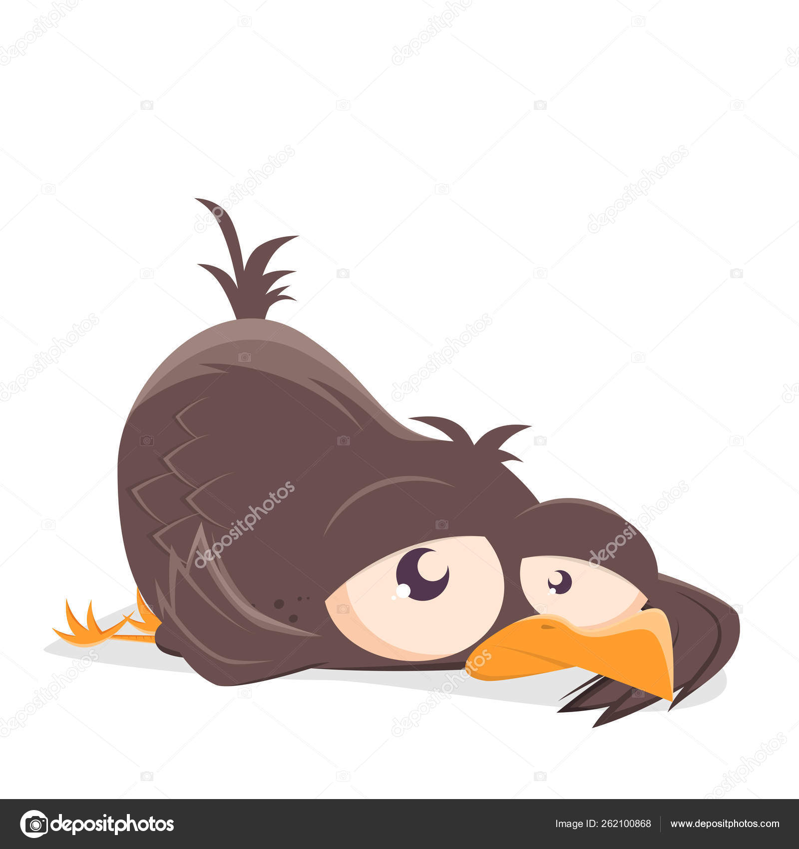 Funny Illustration Cartoon Bird Ground Stock Vector by ©shockfactor.de ...