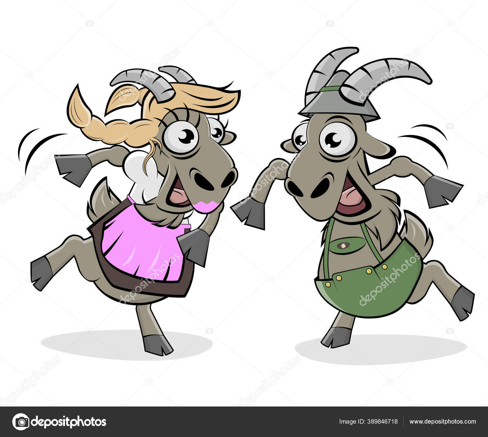 Bebaarde Geit Cartoon Pagina 2 | Geit Cartoon Afbeeldingen Gratis