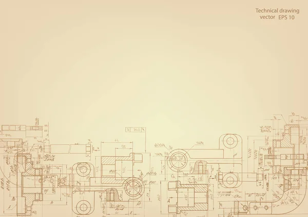 Drawing engine seamless pattern, background. Stock Vector Image by ...