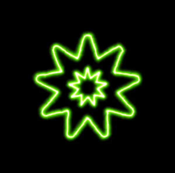 Green neon symbol star of david — Stock Photo © MaykovNikita #257638284