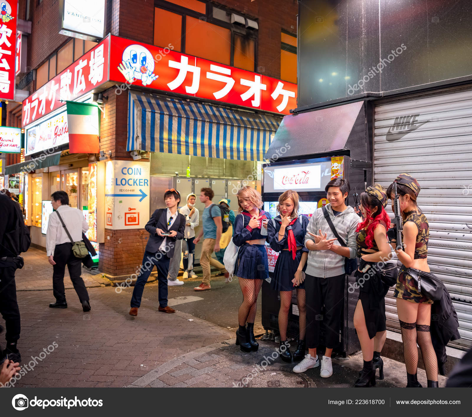 Tokyo Japan Oct 2018 Unbelievable Crowd People Shibuya District ...