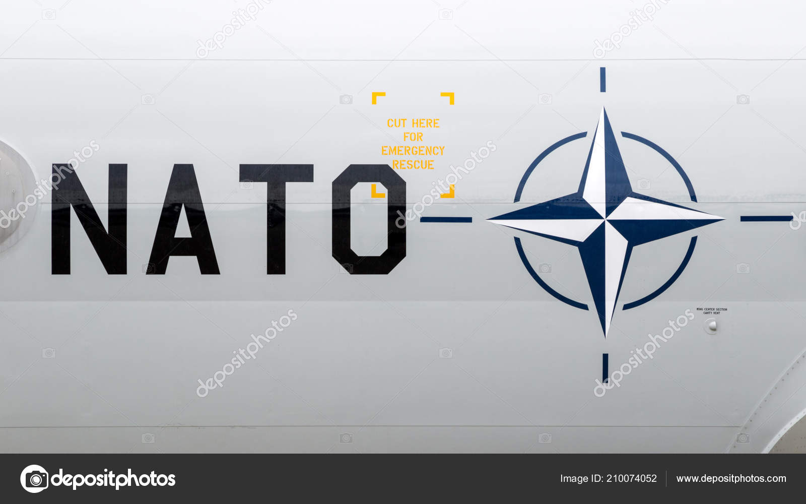 Geilenkirchen Germany July 2017 Nato Text Logo Awacs Sentry Radar ...