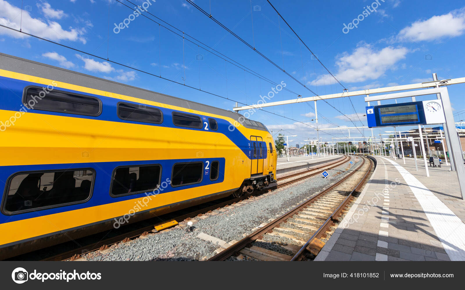 Dutch Intercity Trains Platform Train Station Netherlands Stock Photo ...