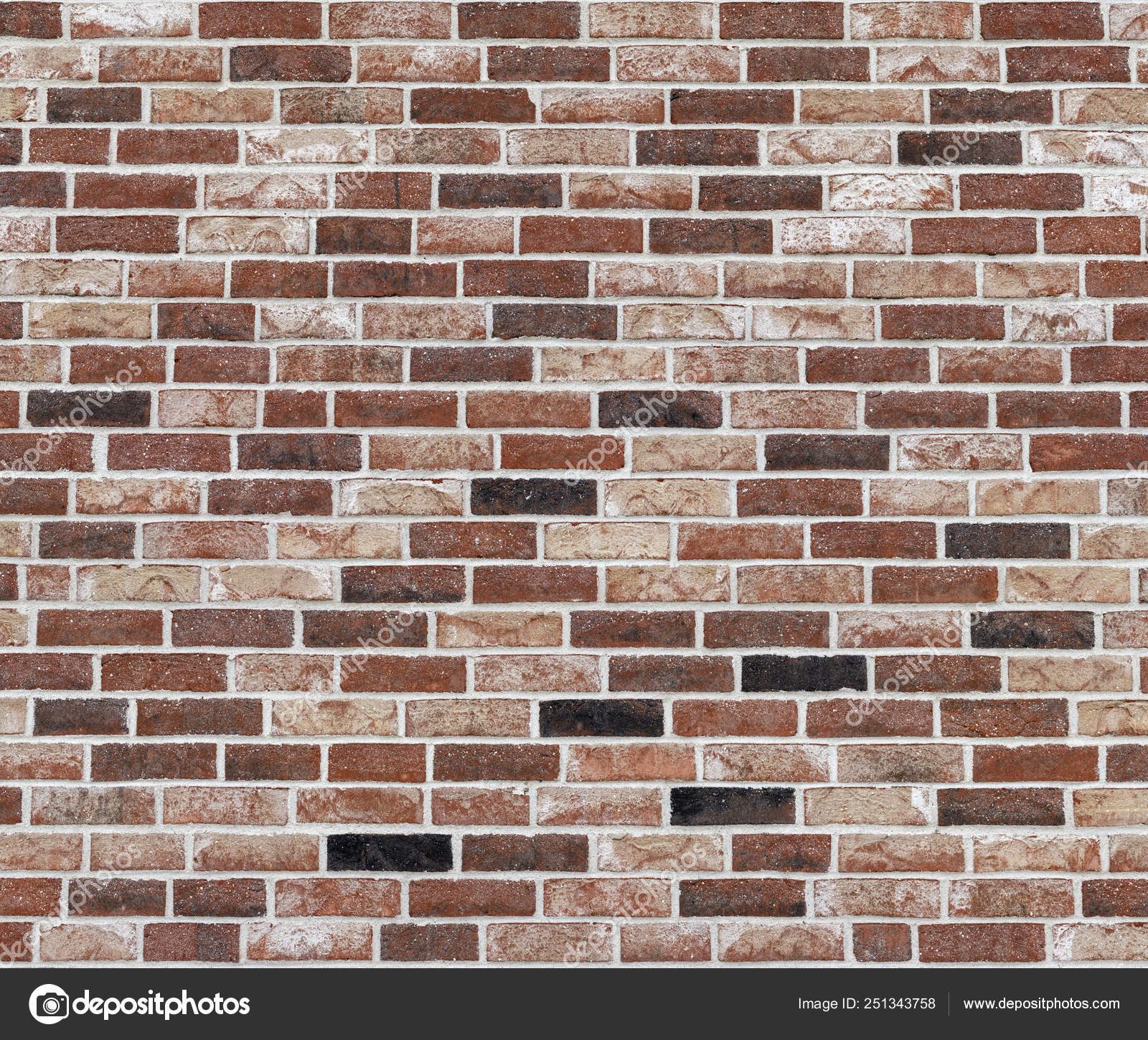 Ladrillo pared colores aleatorios — Foto de stock #251343758 © rnax