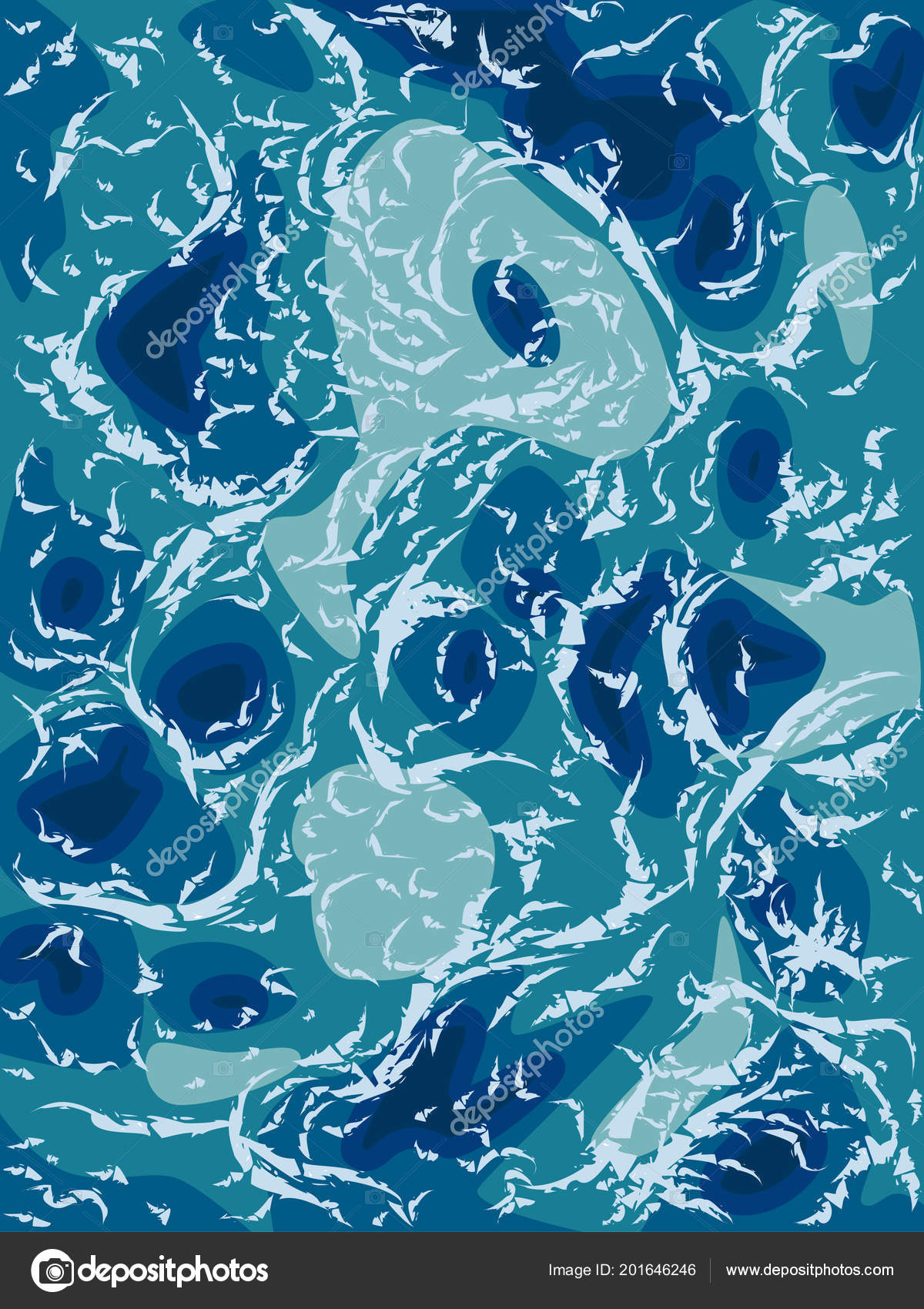 Deep Green Sea Waves Vector Illustration — Stock Vector © nltoshevikova ...