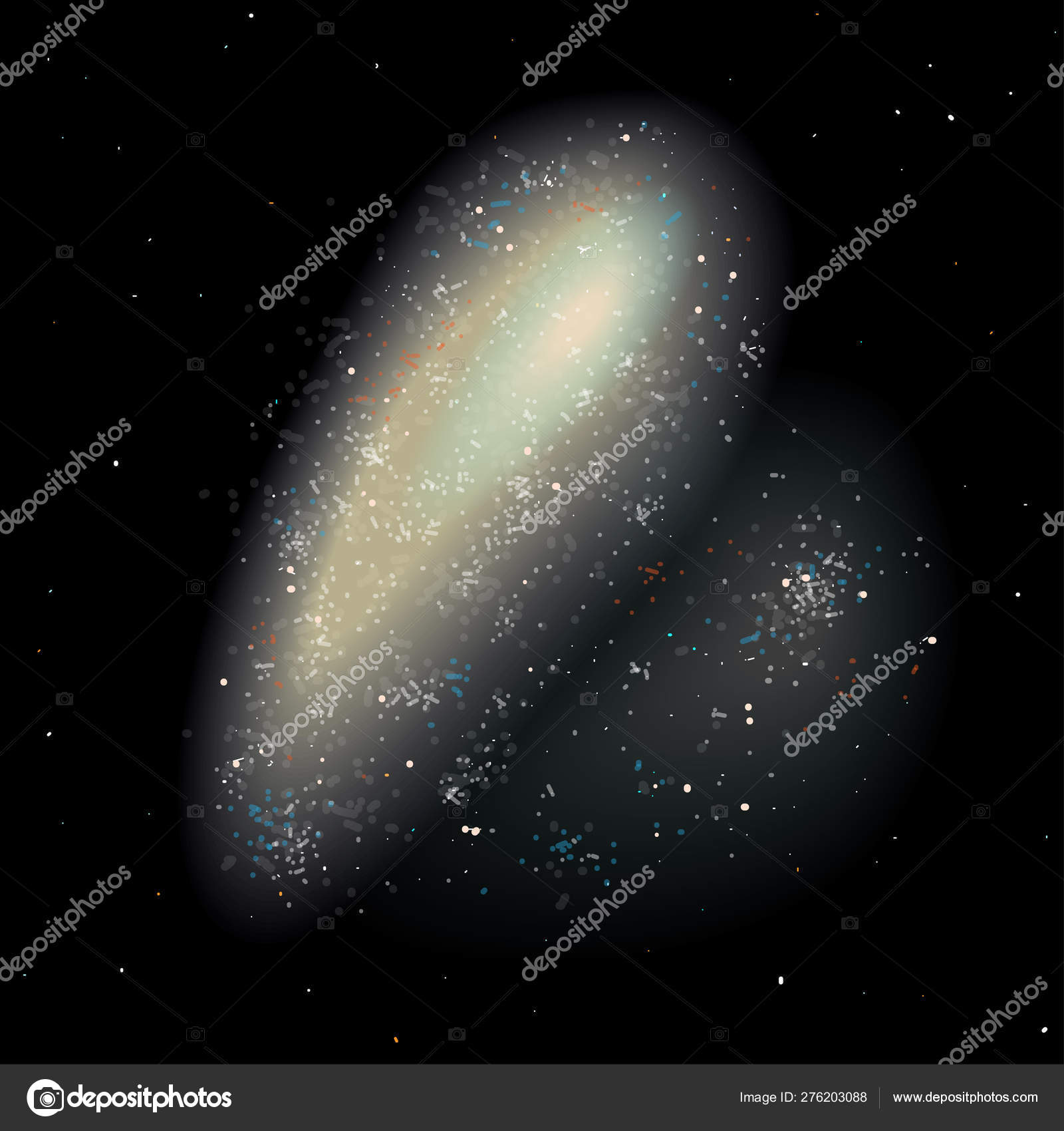 Irregular Galaxy Sketch May 2019 Feature Messier 87, An Elliptical