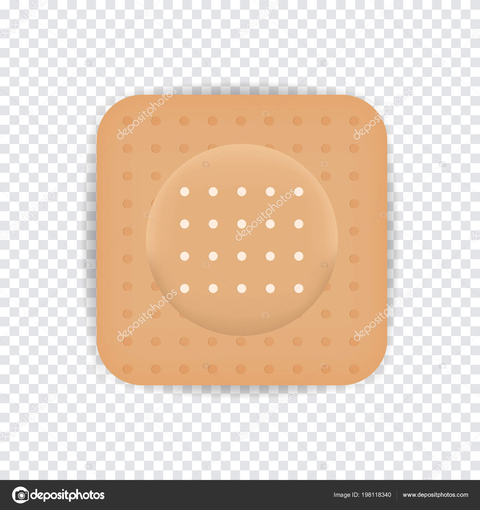 Realistic Band Plaster Strip Transparent Background Stock Vector Image ...