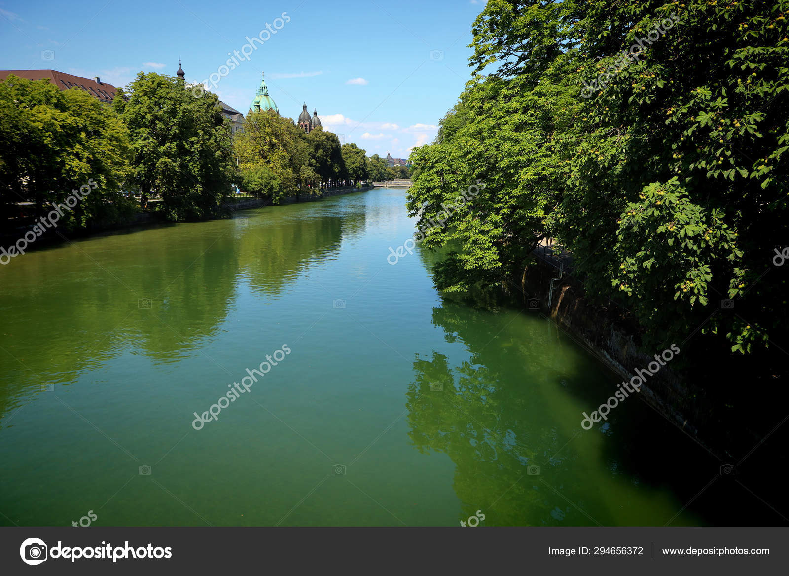 Isar River In Germany