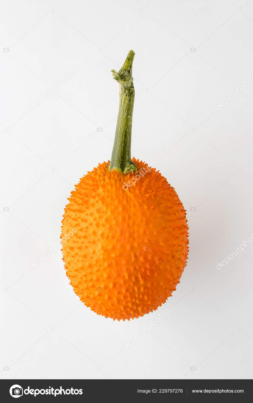 Gac Fruit White Background Creative Flat Lay Food Concept Stock Photo ...