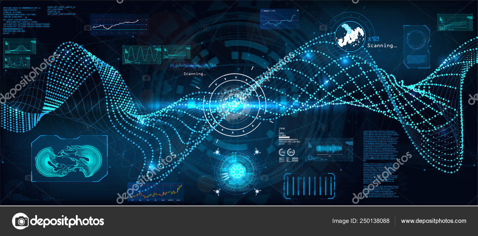 Визуализация больших алгоритмов данных. Футуристический интерфейс ...