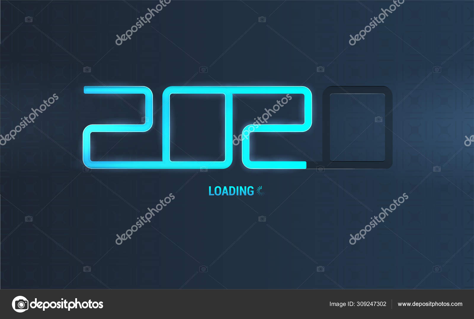2020 loading banner. Happy New Year Stock Vector Image by ©sergeybitos ...