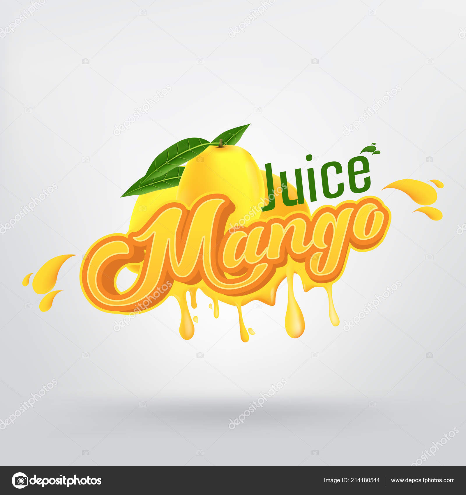 Mango Vector Logo Mango In Flat Style. Mango Vector Logo Stock Vector