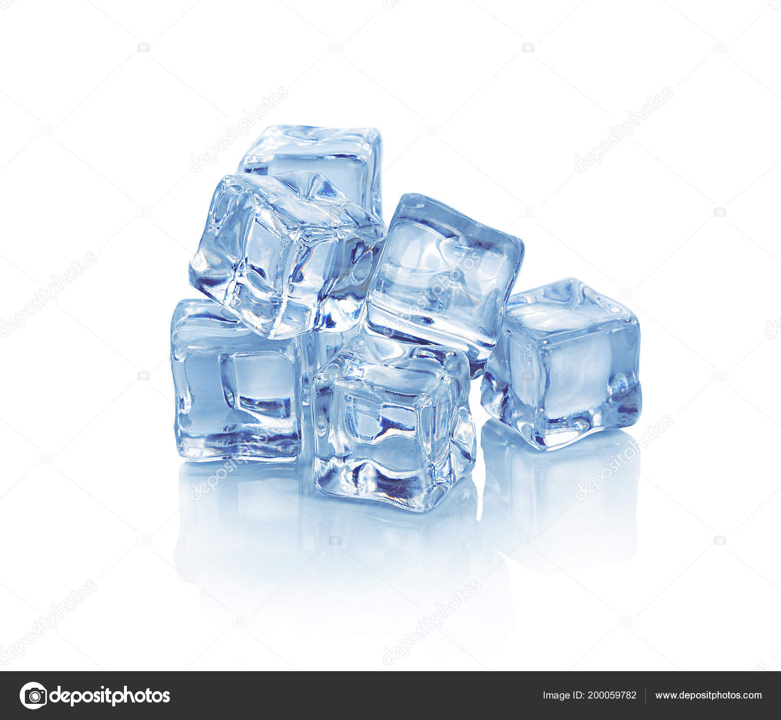 Ice Isolated White Background Stock Photo by ©anatchant@gmail.com 200059782