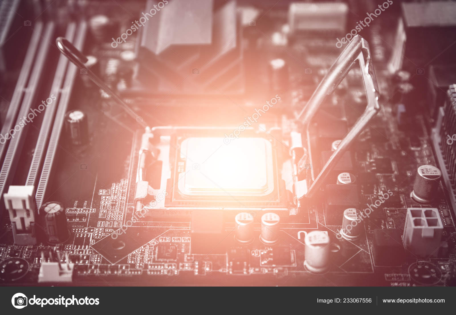 Cpu Power Installed Socket Power Light Process — Stock Photo © Tridsanu ...