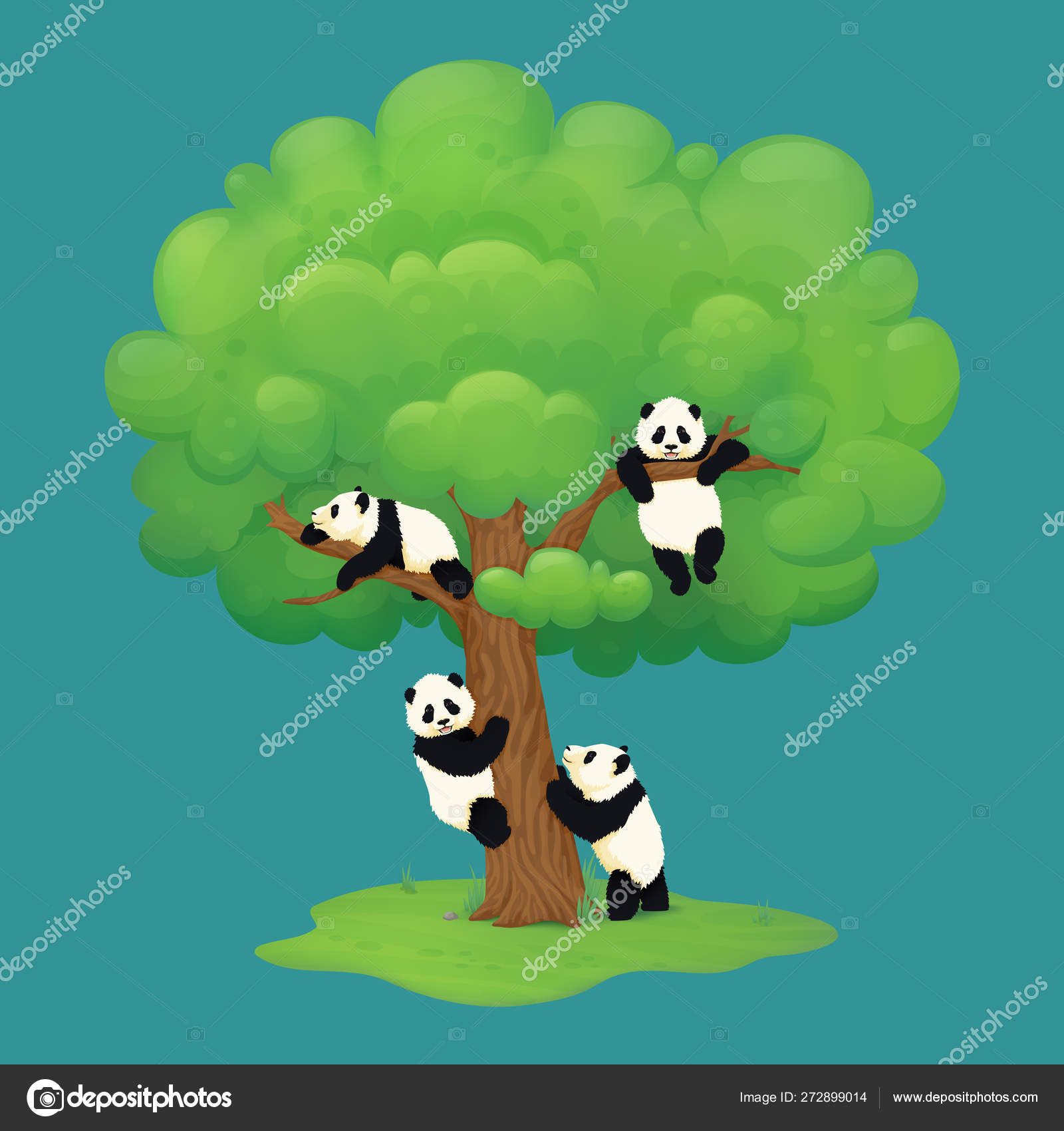 Dibujo De Cachorros De Panda