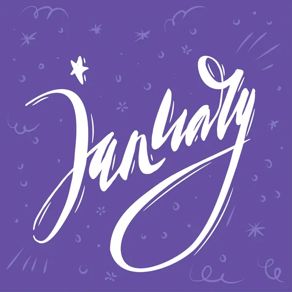 Handwritten Name Month December Lettering Calendar Calligraphy Words ...