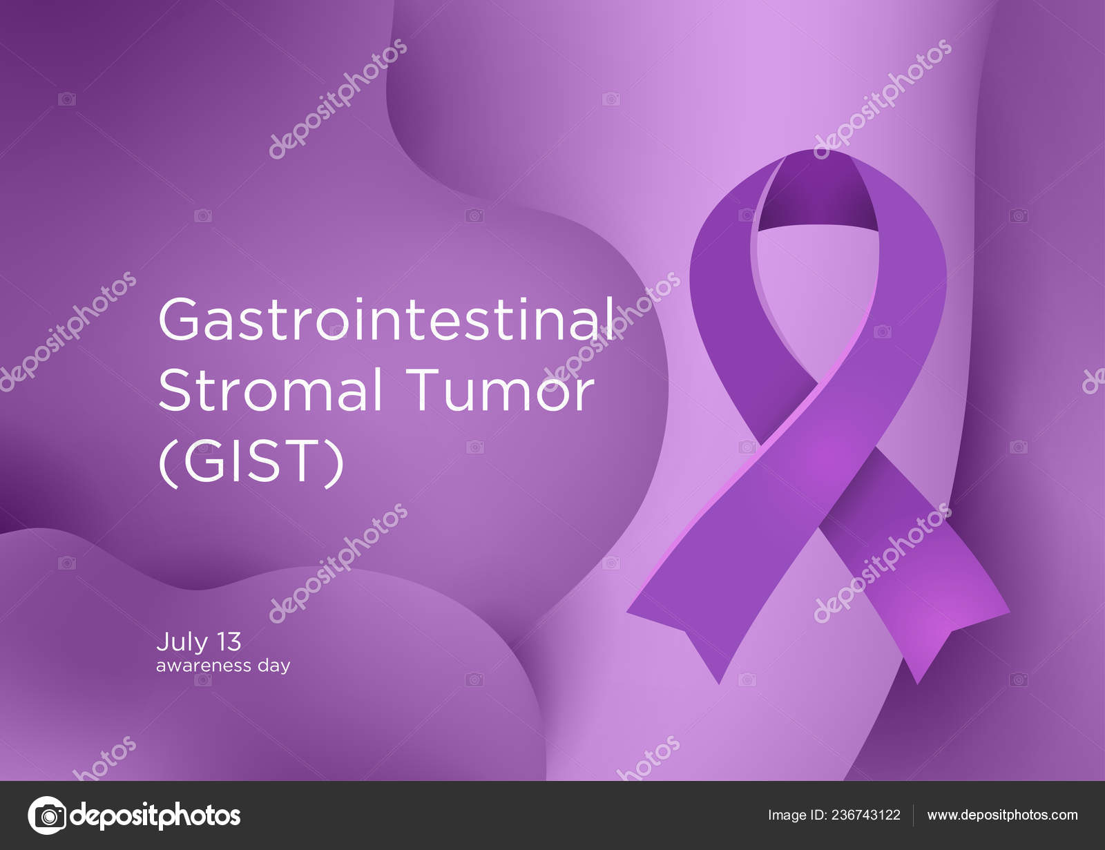 Gastrointestinal Stromal Tumor Gist Awareness Day July Lavender Violet ...