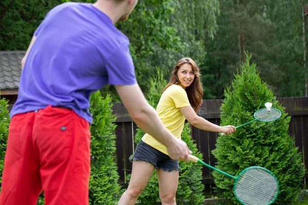Happy family playing badminton fotos de stock, imágenes de Happy family playing badminton sin ...
