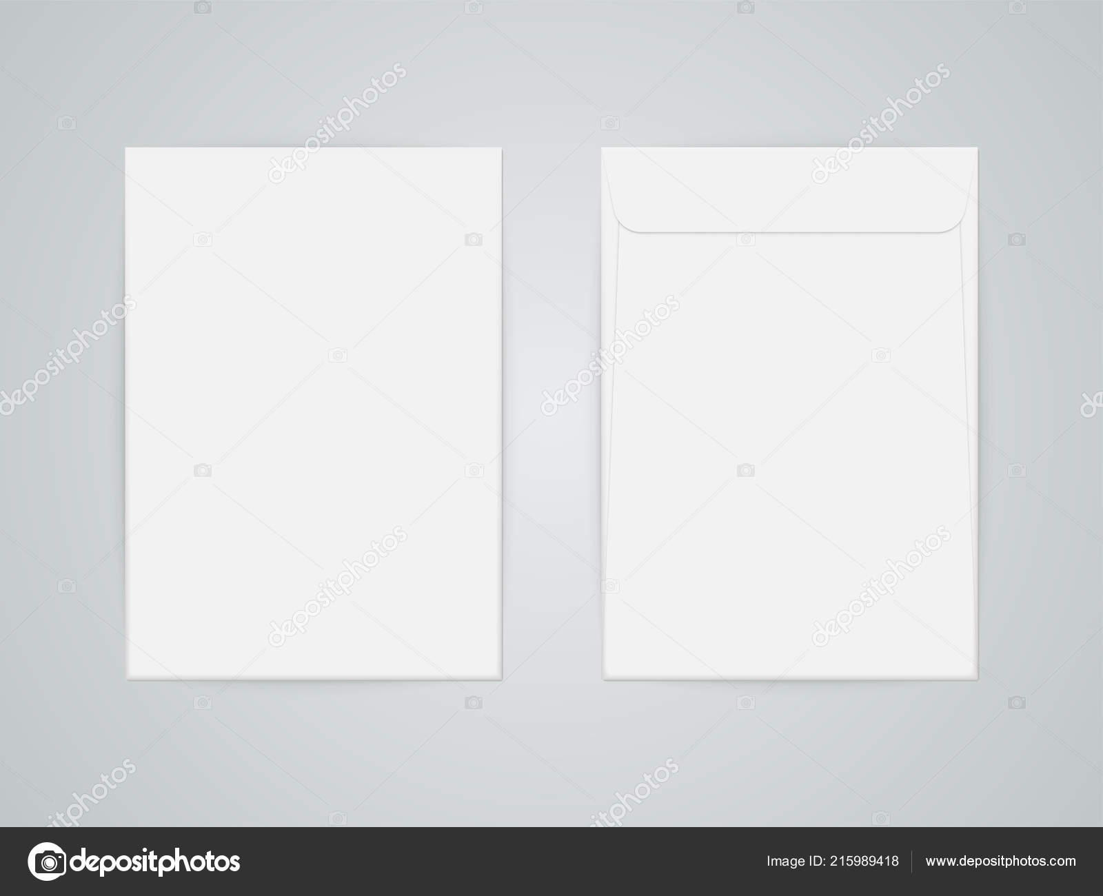 C4 blank mockup white vector letter paper envelope Stock Vector Image ...