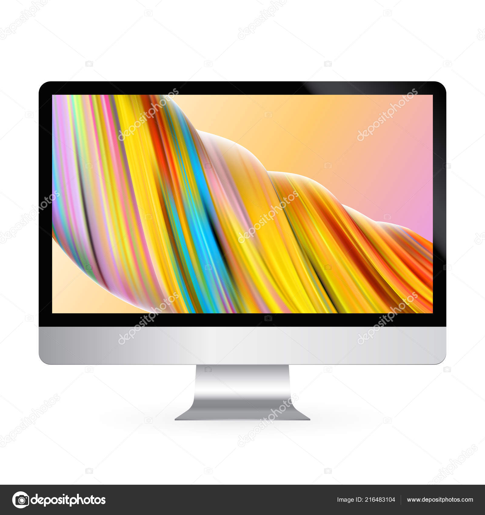 Computer display color screen vector model Stock Vector Image by ...